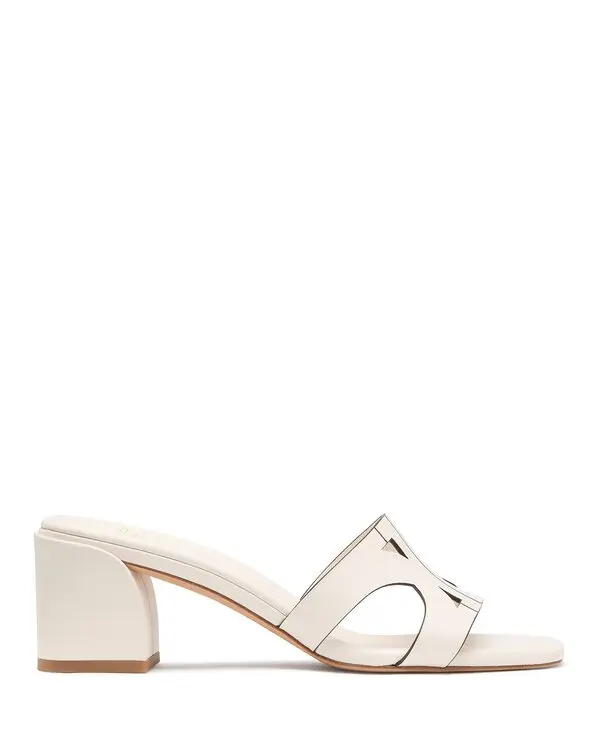 Kate Spade New York Double K Block Heel Sandals - Cream