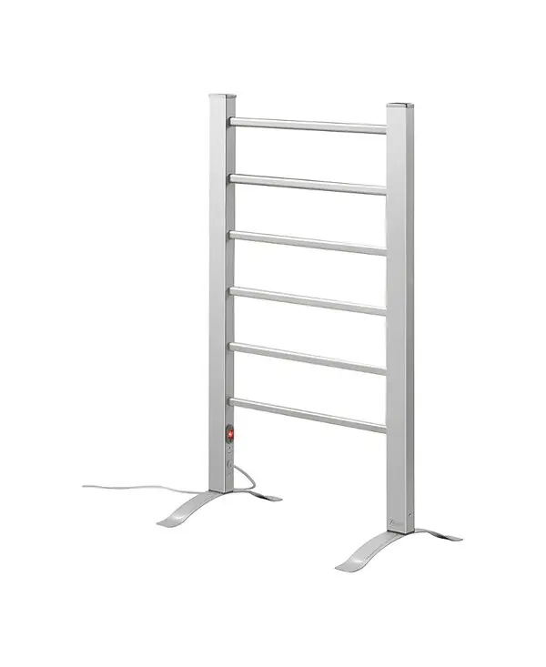 PURSONIC 6-bar Electric Towel Warmer - Silver
