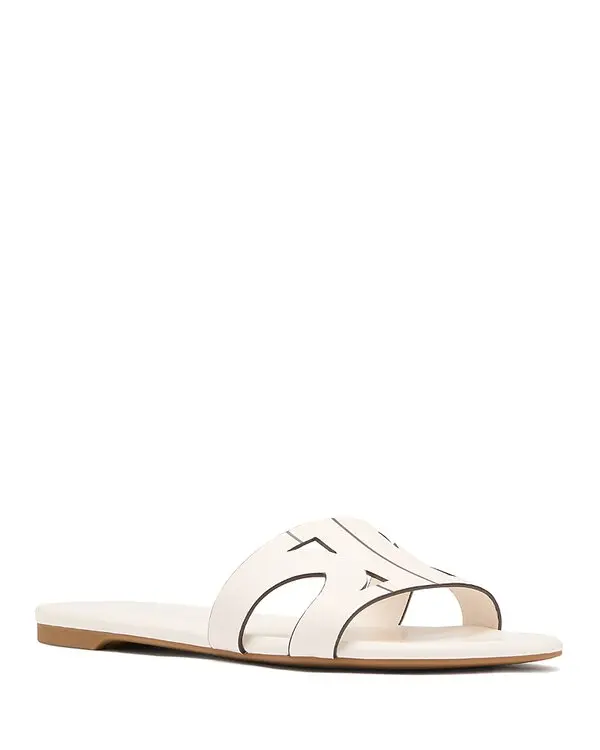 Kate Spade New York Double K Slide Sandals - Cream