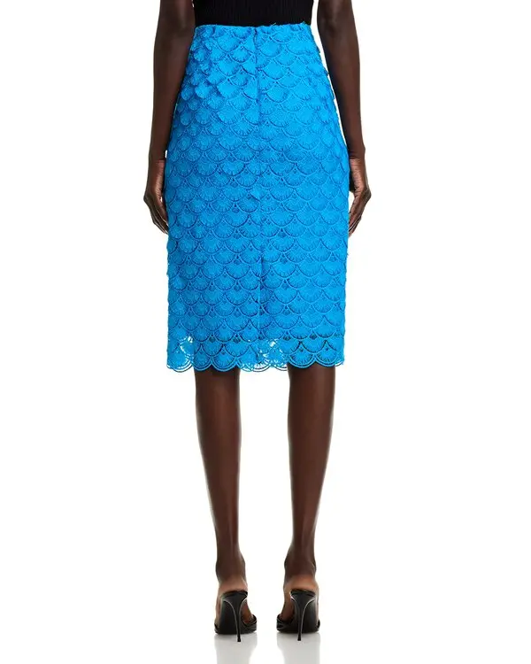 UNGARO Darby Skirt - Aegean Blue