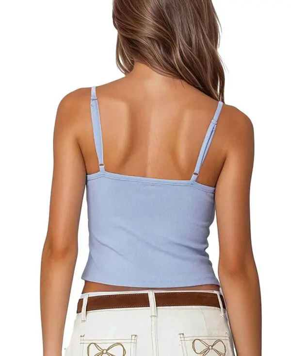 EDIKTED Lucie Lace Trim Tank Top