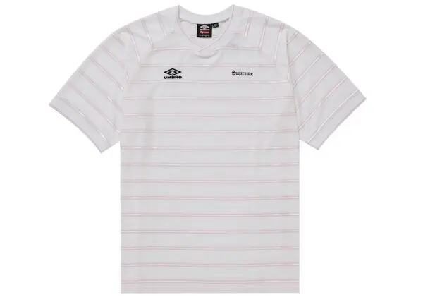 Supreme Umbro Stripe Soccer Jersey - White