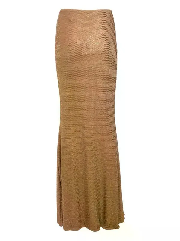 SELF-PORTRAIT Metallic Maxi Skirt