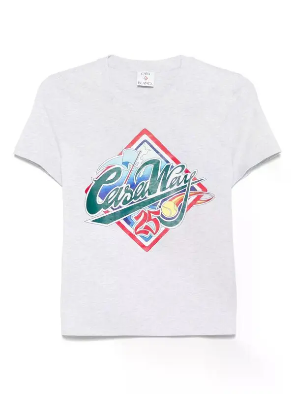 Casablanca Graphic Print T-shirt - Grey
