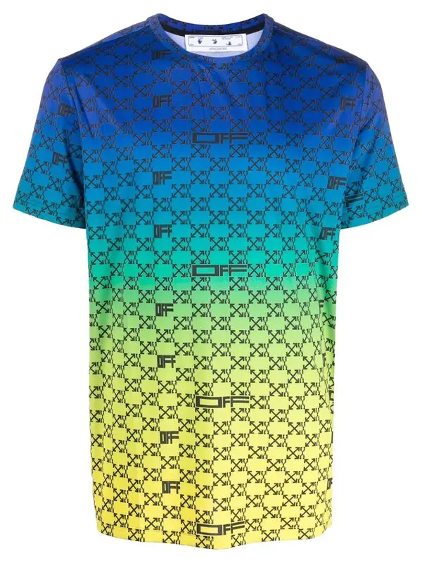 Off-White Iridescent All Over Arrows Monogram T-shirt