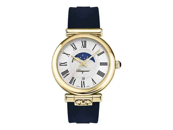 FERRAGAMO Ora Moonphase Strap Watch - Stainless Steel