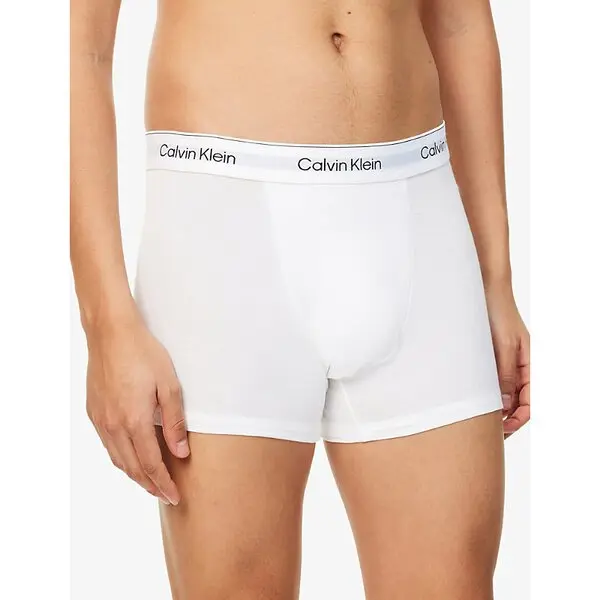 Calvin Klein Icon Relaxed-fit Stretch-cotton Trunks