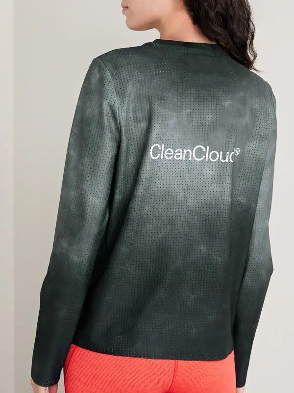 On Pace Tie-dyed Perforated Cleancloud® T-shirt