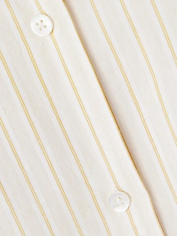 THE ROW Caster Oversized Striped Cotton-poplin Shirt
