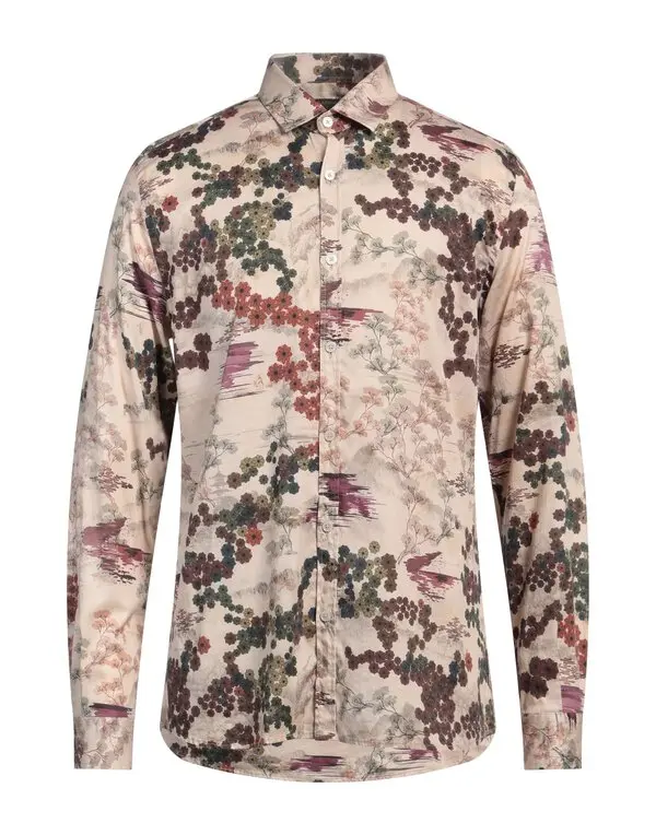MESSAGERIE Patrizio Piscaglia Shirt Size Cotton - Beige
