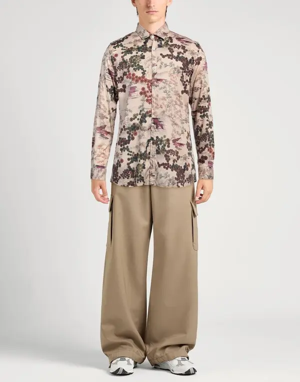 MESSAGERIE Patrizio Piscaglia Shirt Size Cotton - Beige