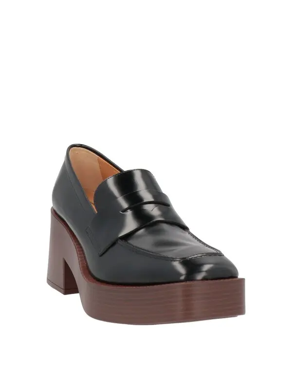 TOD'S Leather Loafers - Black
