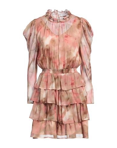 DONDUP Mini Flared Tie-dyed Dress - Blush