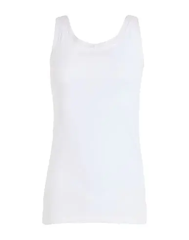 Max & Co. Ribbed Cotton Tank Top - White