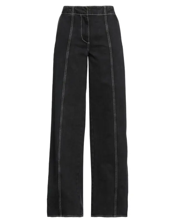 Sunnei High Waisted Wide Leg Jeans