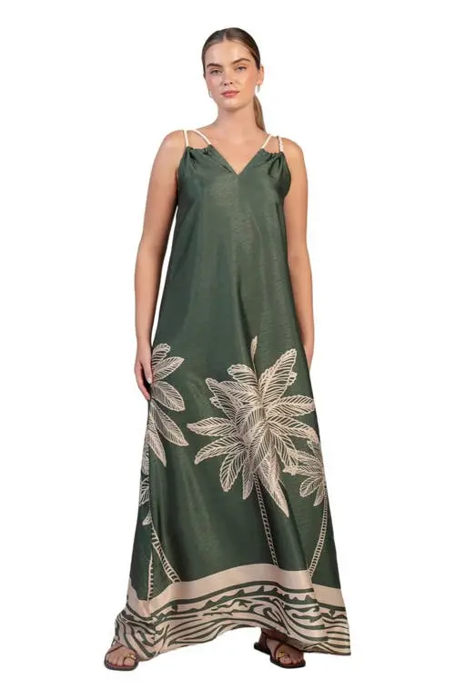 DIARRABLU Jwana Maxi Dress - Coria Olive