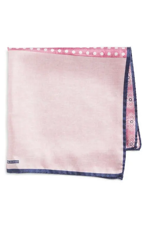 Nordstrom Silk Pocket Square - Pink