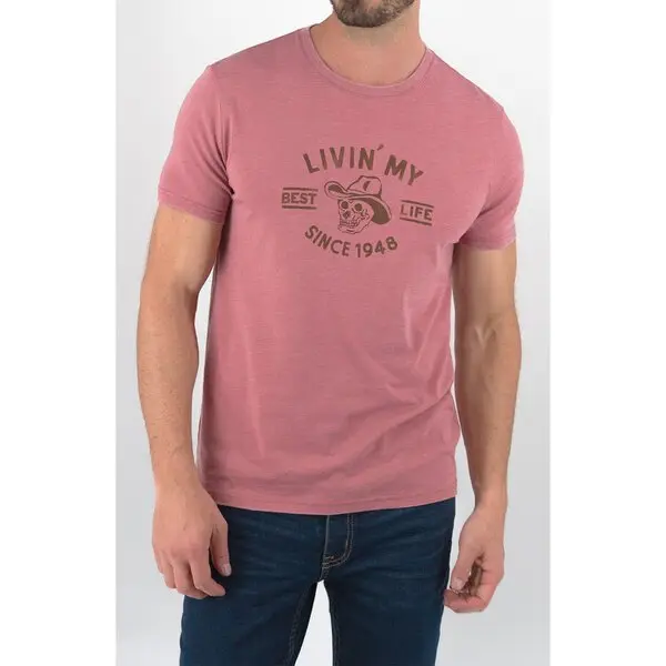 DEVIL-DOG DUNGAREES Livin' My Best Life Graphic T-shirt