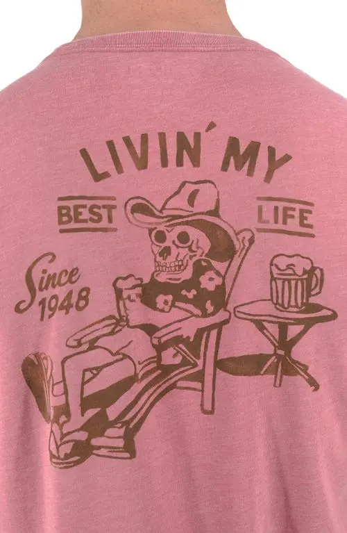DEVIL-DOG DUNGAREES Livin' My Best Life Graphic T-shirt