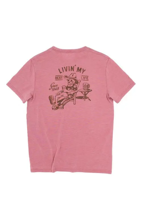 DEVIL-DOG DUNGAREES Livin' My Best Life Graphic T-shirt