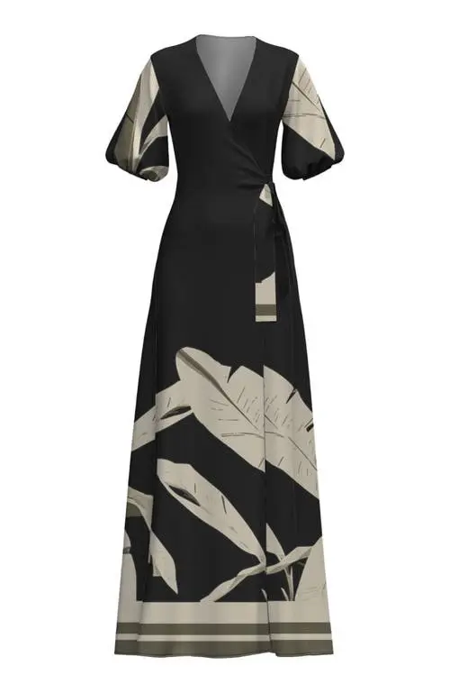 DIARRABLU Elaya Wrap Dress - Sierra Noir