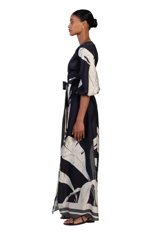 DIARRABLU Elaya Wrap Dress - Sierra Noir