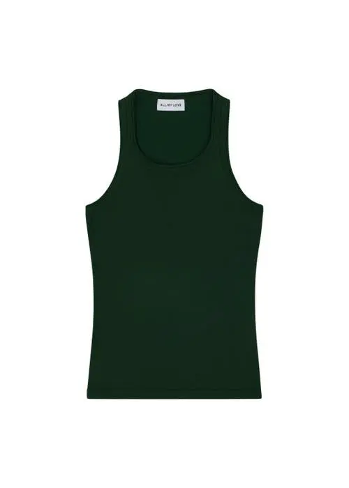 ALL MY LOVE Wool Tank Top - Pine