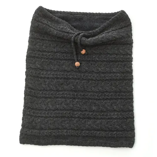 NIRVANNA DESIGNS Lou Neckwarmer - Charcoal