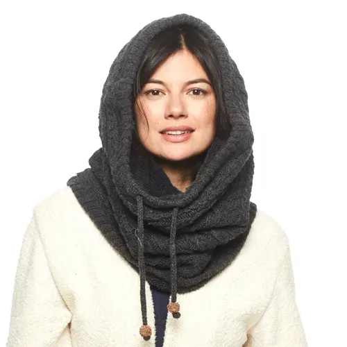 NIRVANNA DESIGNS Lou Neckwarmer - Charcoal