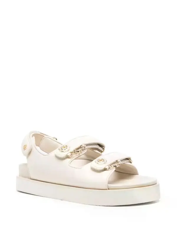Maje Leather Flat Sandals