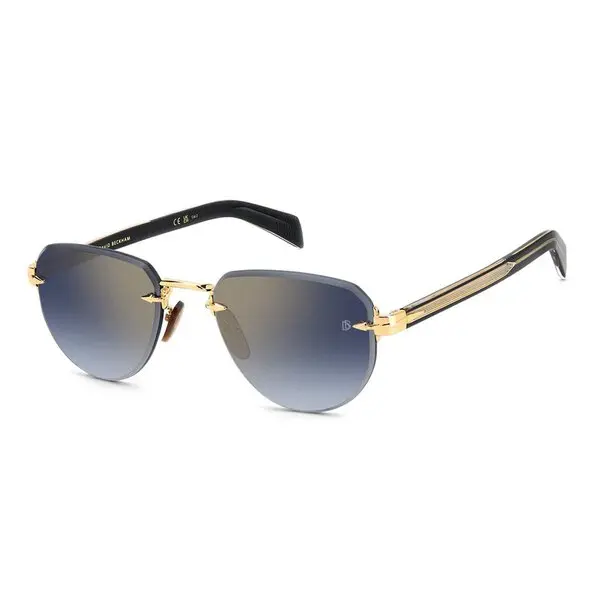 DB EYEWEAR BY DAVID BECKHAM Pilot Sunglasses - Gold