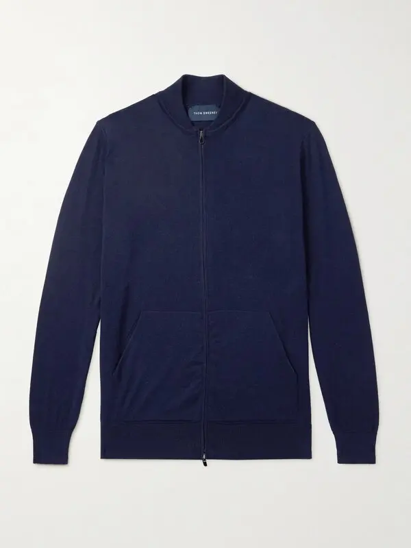 Thom Sweeney Cotton And Cashmere-blend Bomber Jacket