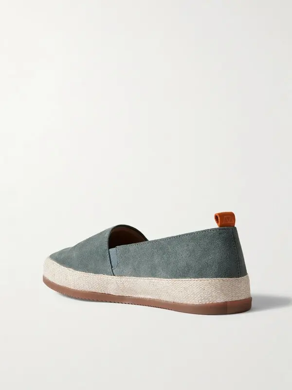 Mulo Leather Espadrilles - Blue