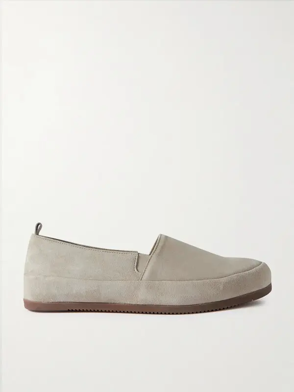 Mulo Suede Loafers - Neutrals