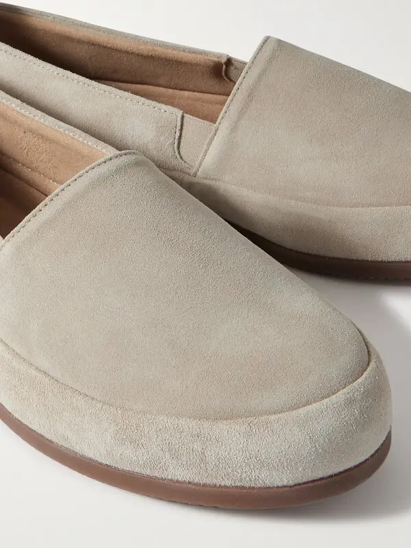 Mulo Suede Loafers - Neutrals