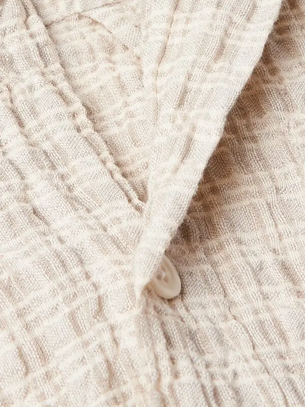 MFPEN Executive Cotton And Linen-blend Seersucker Shirt