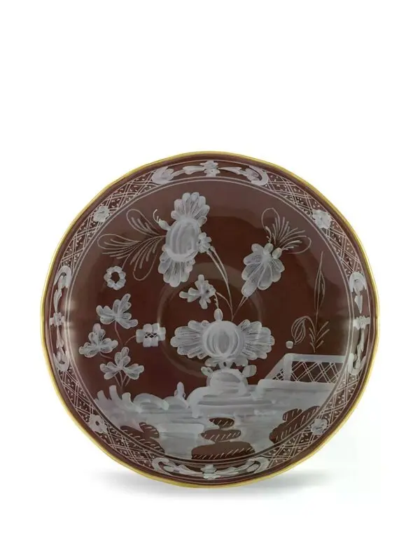 GINORI 1735 Oriente Italiano Coffee Plate - Brown