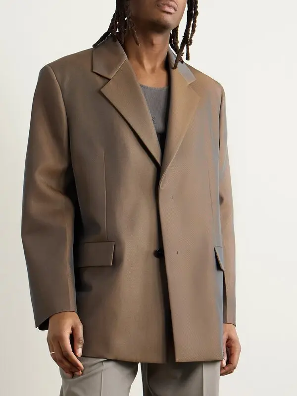 JIL SANDER Virgin Wool-blend Drill Blazer