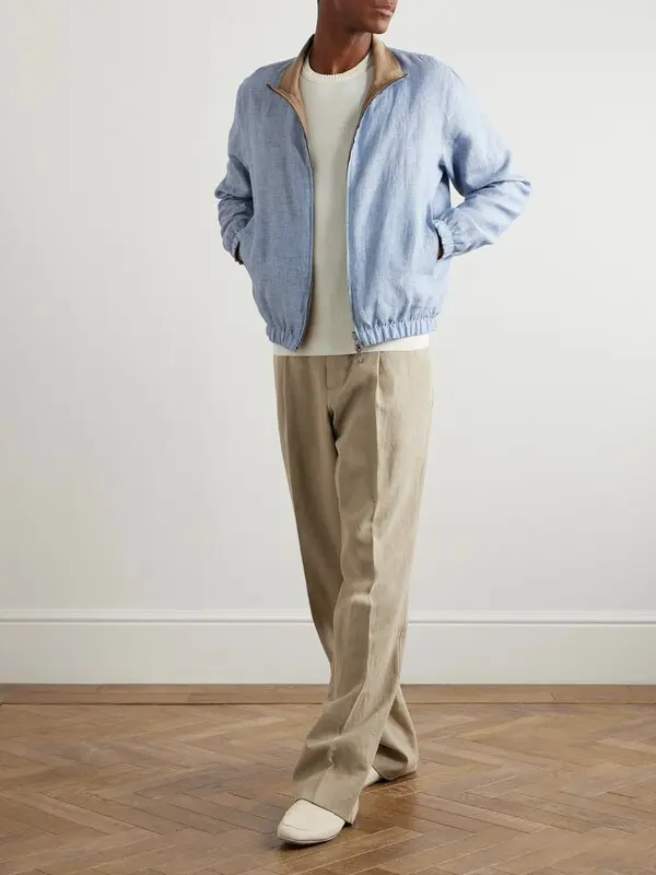 Loro Piana Linen Bomber Jacket