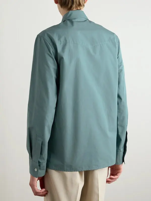 JIL SANDER Cotton-poplin Shirt With Tie
