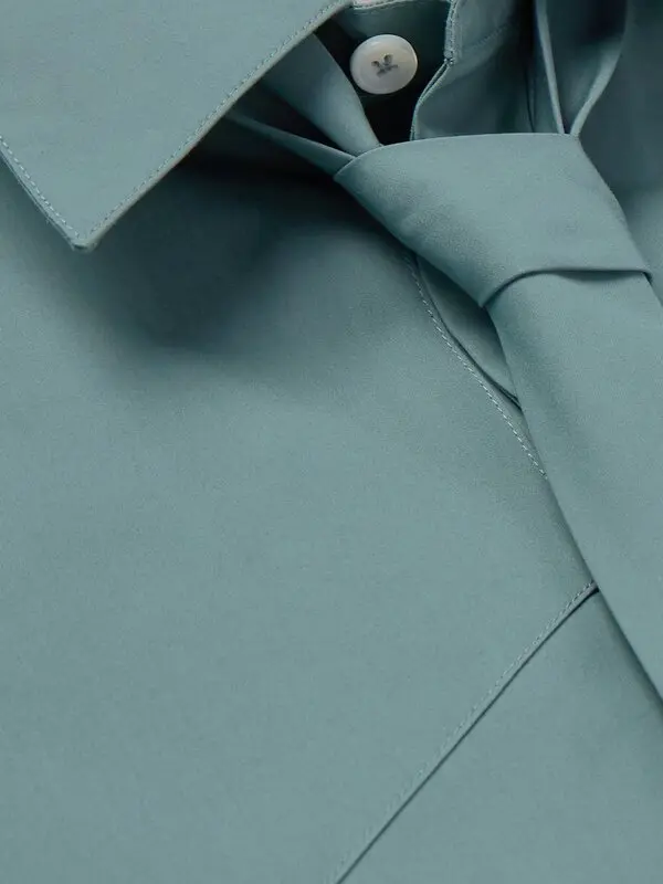 JIL SANDER Cotton-poplin Shirt With Tie