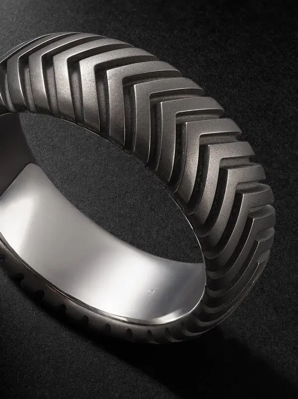 David Yurman Chevron Band Ring - Black