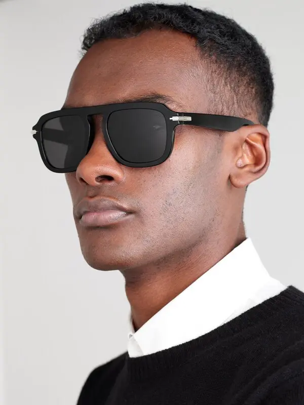 Dior Diorblacksuit S15i Aviator-style Sunglasses - Black