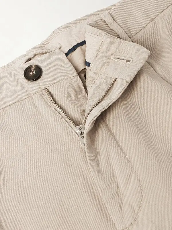 SLOWEAR Venezia 1951 Tapered Pleated Trousers - Neutrals
