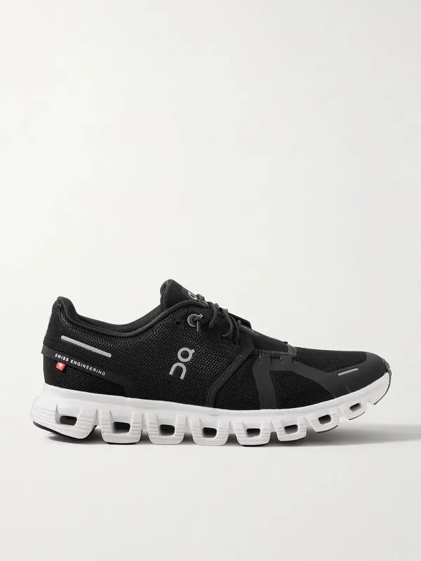 On Cloud 6 Mesh Sneakers - Black