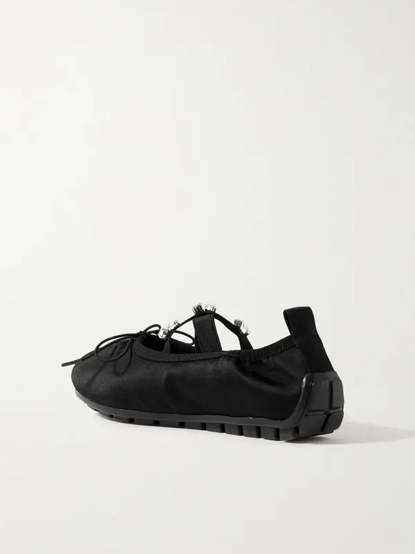 Simone Rocha Crystal-embellished Ballet Flats