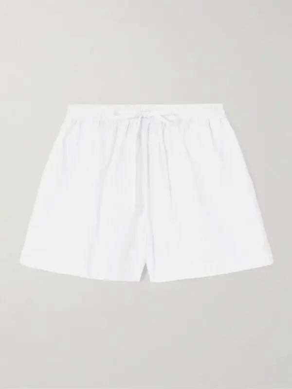 Matteau Organic Cotton-poplin Shorts - White