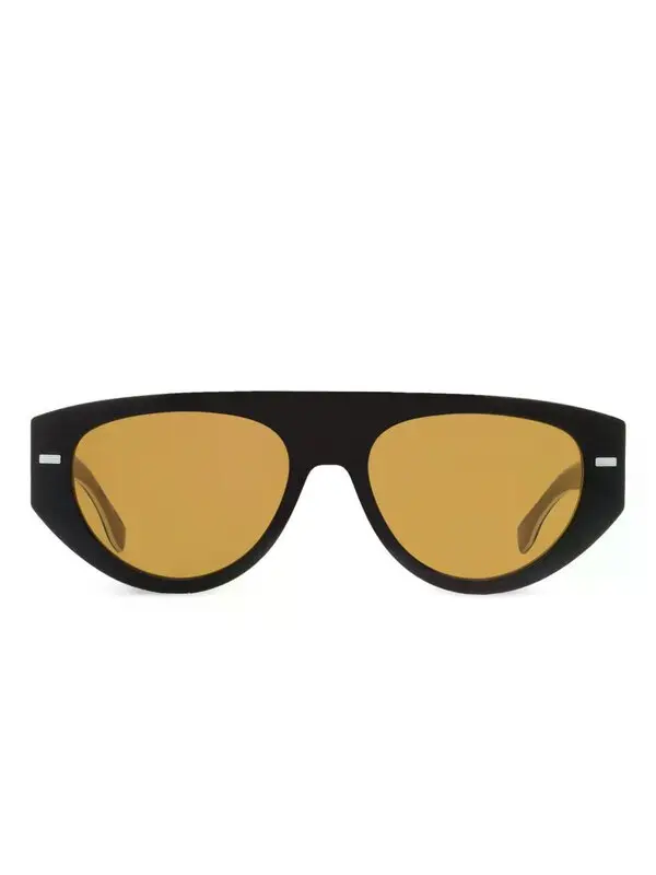 BOSS Oval-frame Sunglasses - Black