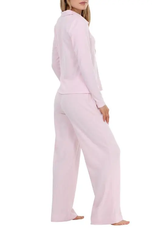 Honeydew Intimates Coffee Club Waffle Knit Pajamas - Strawberry