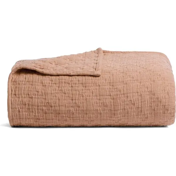 PARACHUTE Desert Cotton Jacquard Coverlet - Adobe